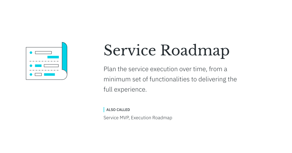 Service Roadmap | Service Design Tools