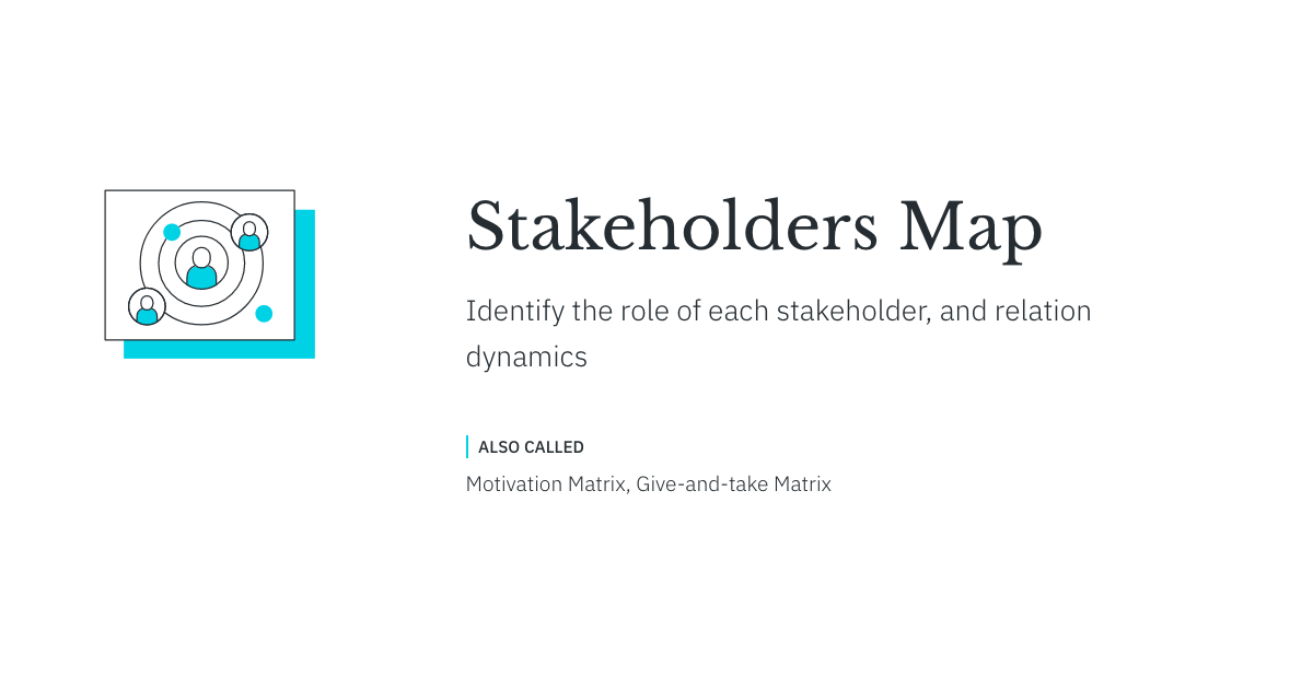 Stakeholders Map | Service Design Tools
